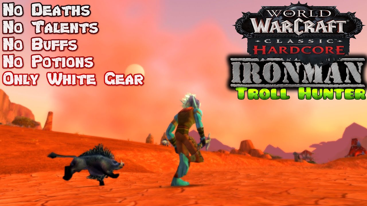 Classic Ironman Challenge - Troll Hunter - WoW Hardcore - Ep.4 - YouTube