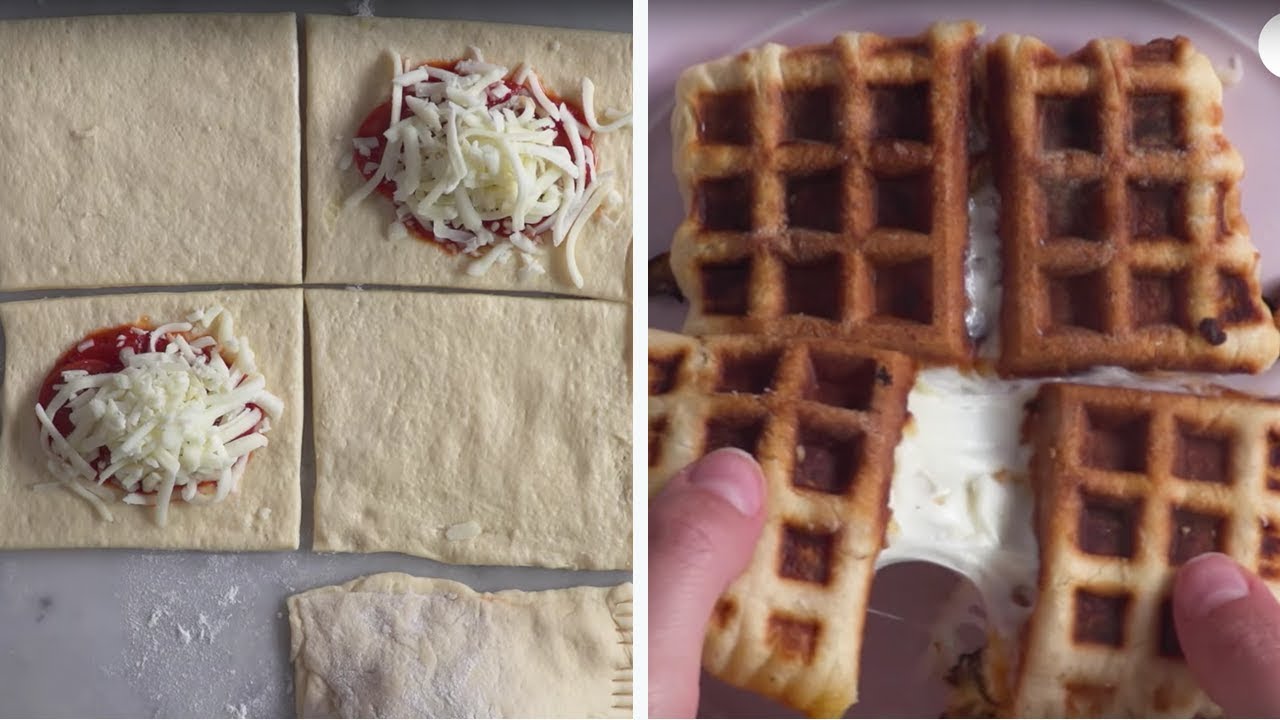 Pizza Waffle - YouTube