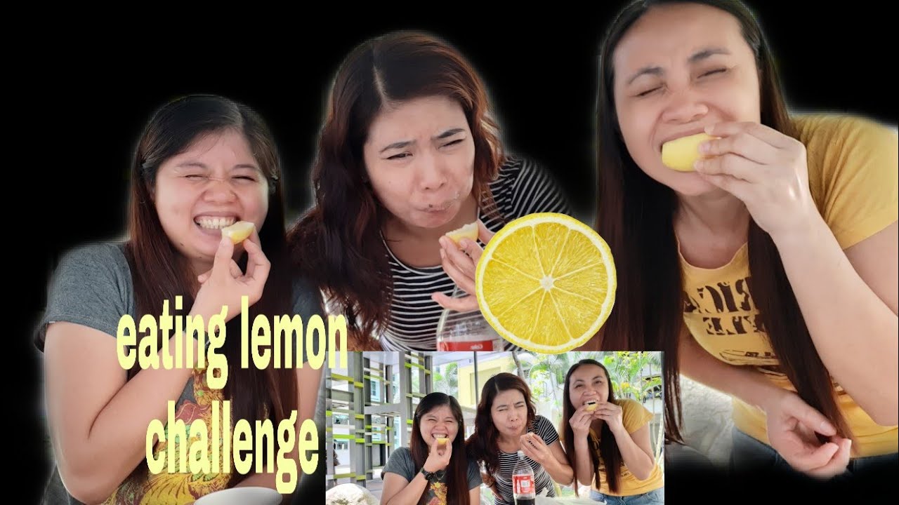Eating lemon challenge with no reaction🍋 - YouTube