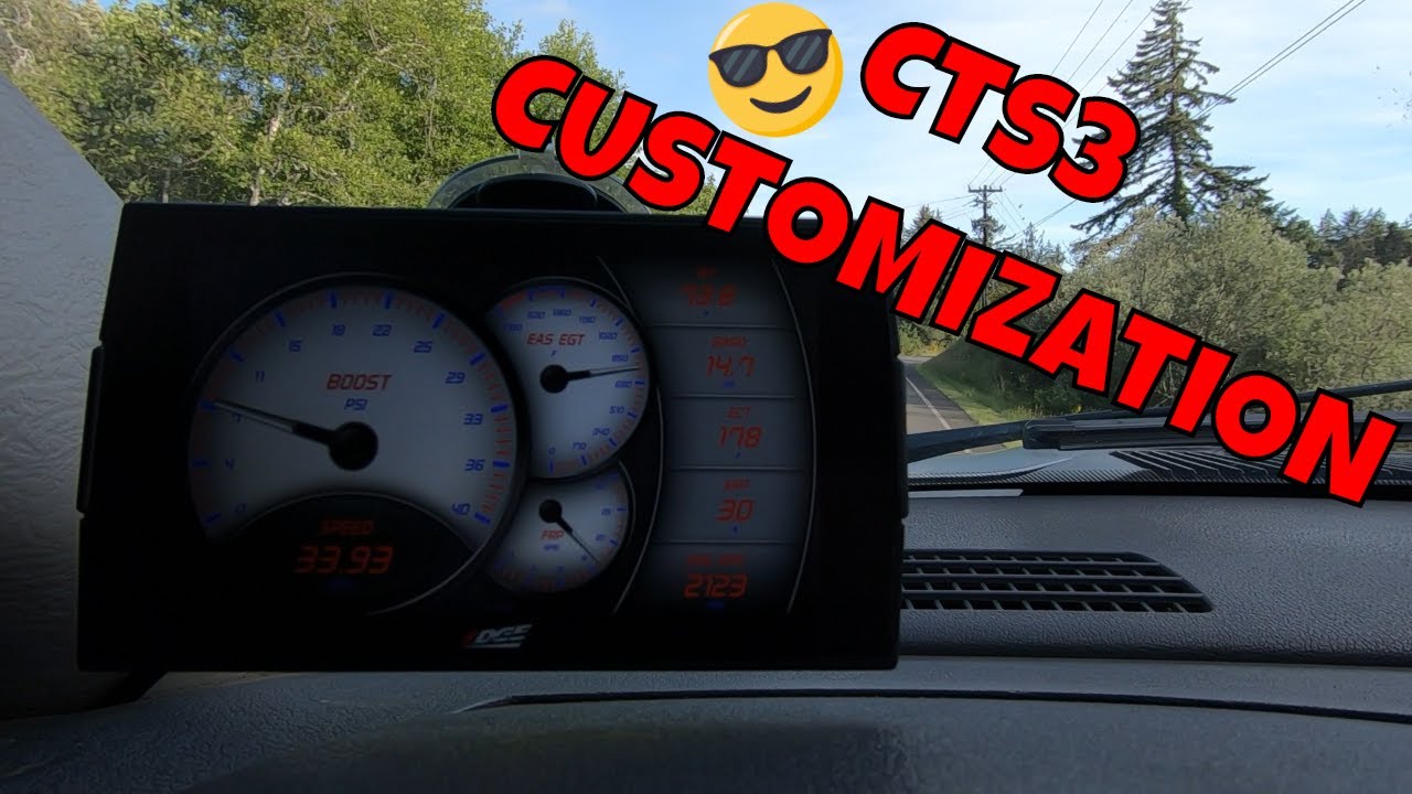 cts3 customization and analog gauges - YouTube