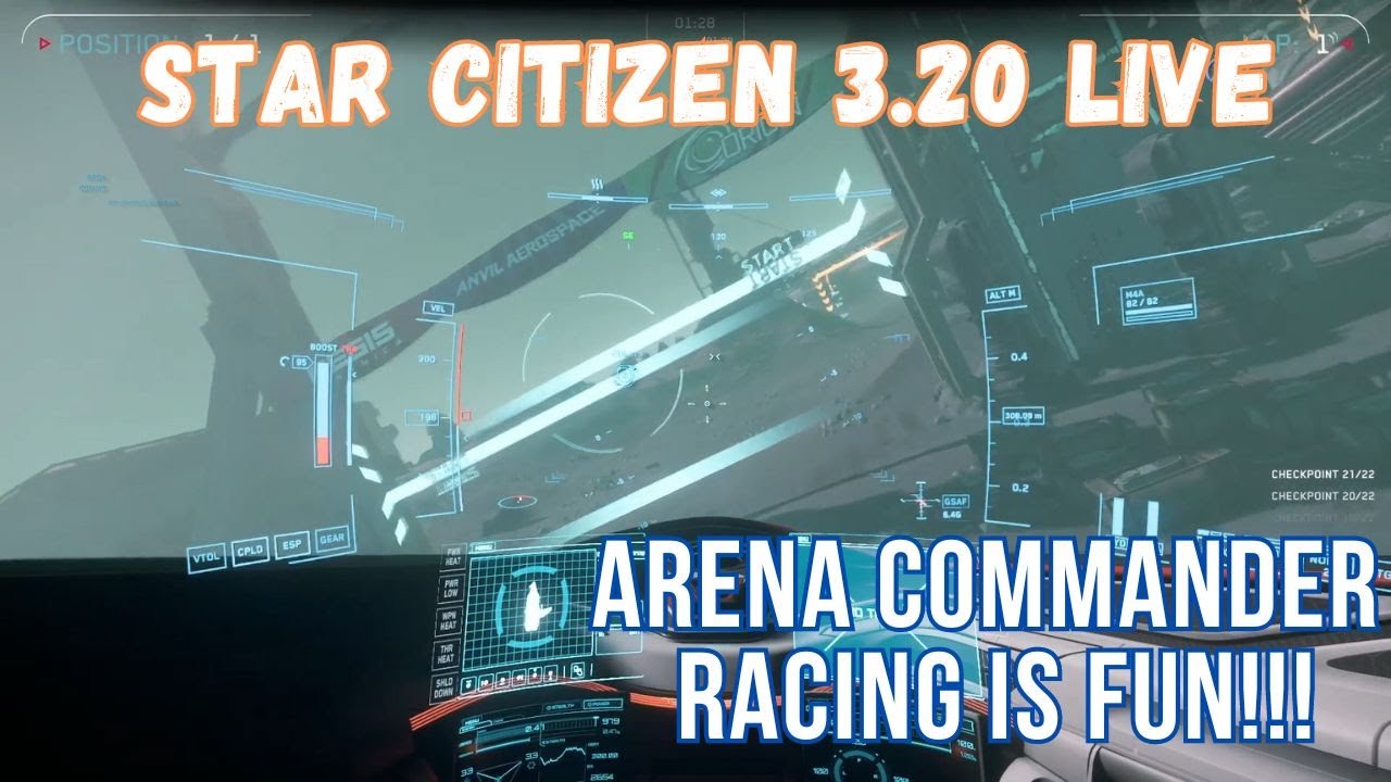 3.20 Arena Commander Racing is FUN!!! | Raptor X | Star Citizen 3.20 ...