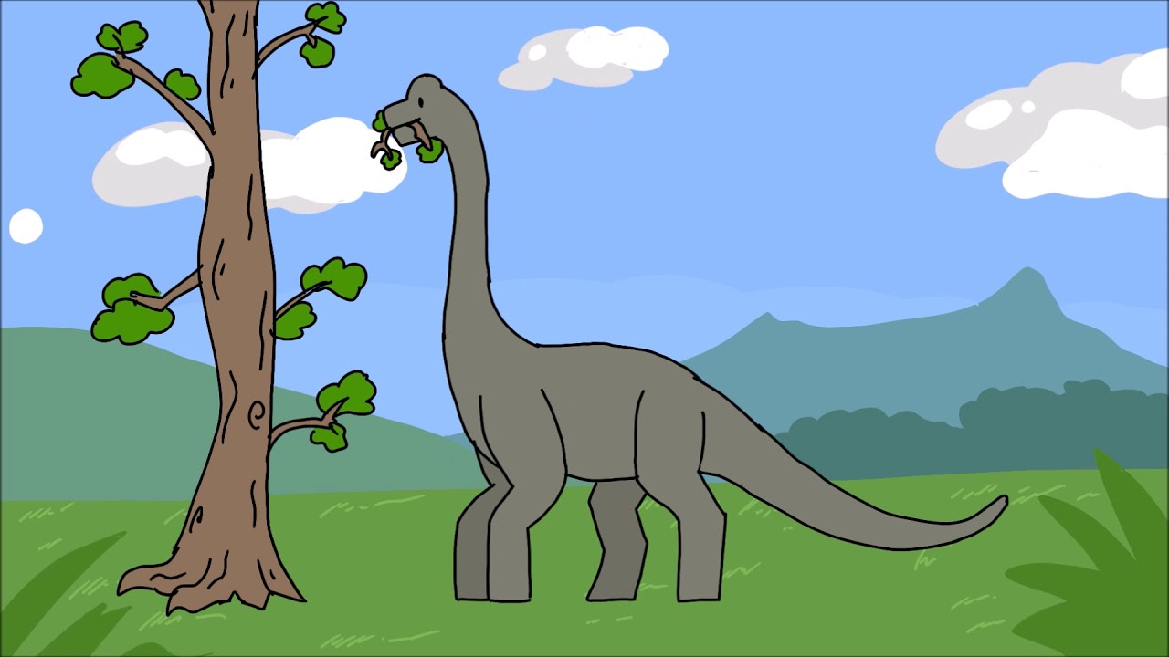 2dAnimation Day 2: Brachiosaurus - YouTube
