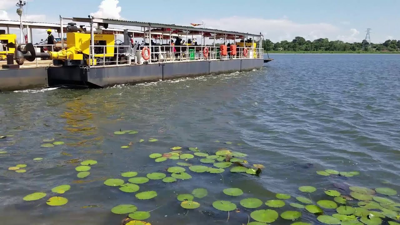 Crossing River Nile At Loropi, Moyo, Connecting On Ferry To Adjumani ...