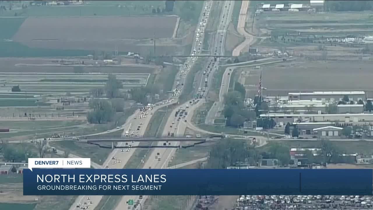 Groundbreaking today for next segment of I-25 North Express lanes - YouTube