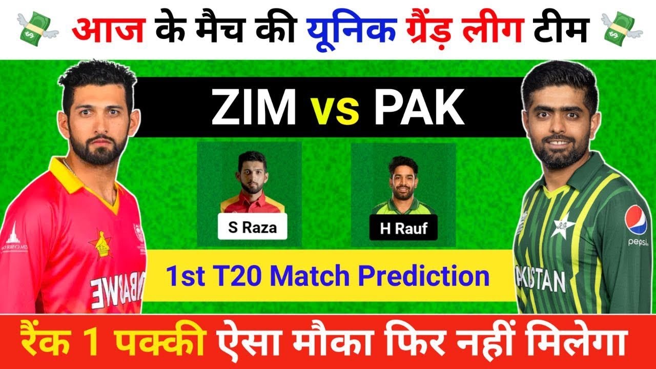 Zimbabwe vs Pakistan 1st T20 2024 Match Prediction | ZIM v PAK T20 ...