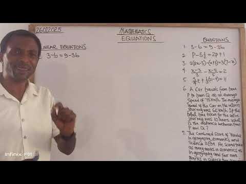 EQUATIONS (Linear Equations) Part 1 - YouTube