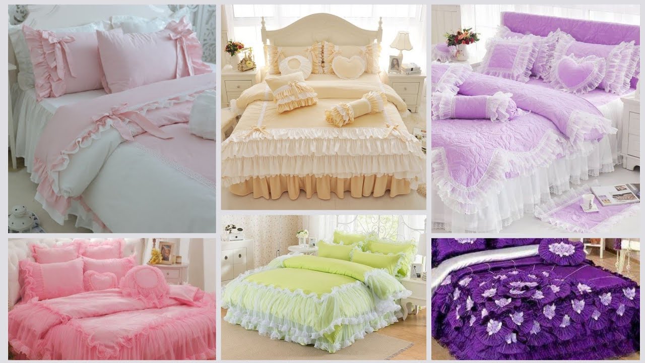 Beautiful Ruffle frill Bedsheets & #pillowcase/Lovely cotton frilly ...