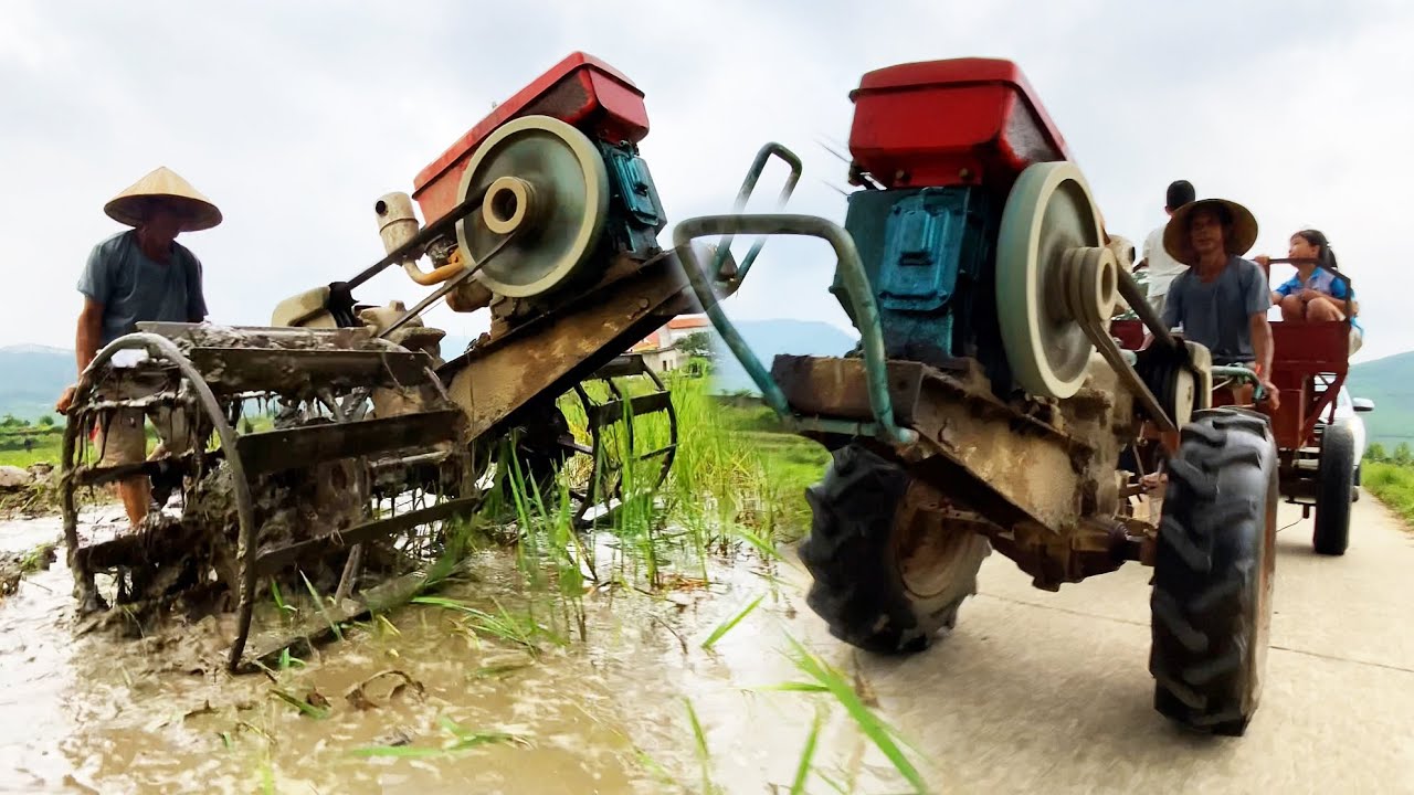 Farmers Operate Tractors in Muddy Fields | VTQN - YouTube