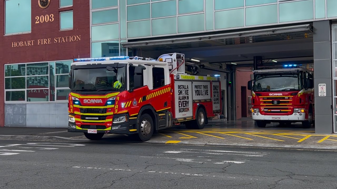 *DOUBLE TURNOUT* Hobart 1.1 & 1.2 Code 1 Turnout - AFA - YouTube