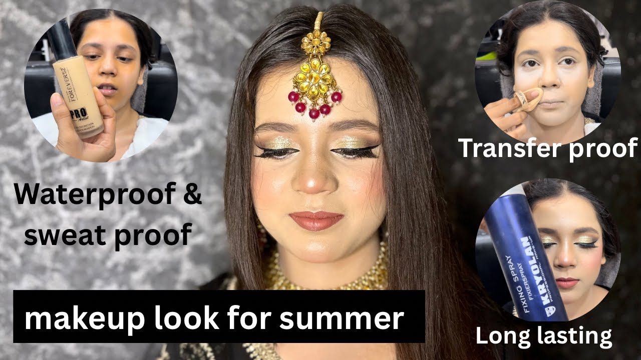 Sweat proof and transfer proof makeup for summer | wedding guest makeup ...