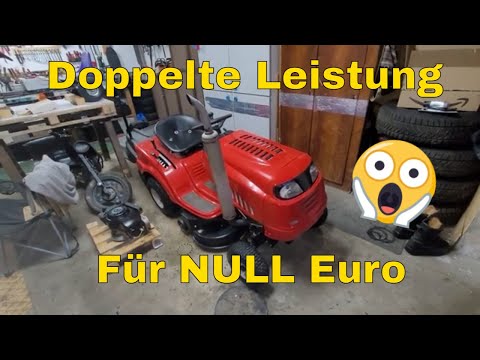 2x mehr Leistung für MTD Rasentraktor für 0 €