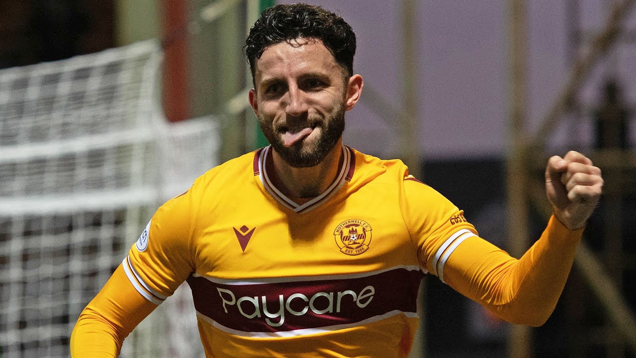 Ricki Lamie scores for Motherwell v Hearts - YouTube