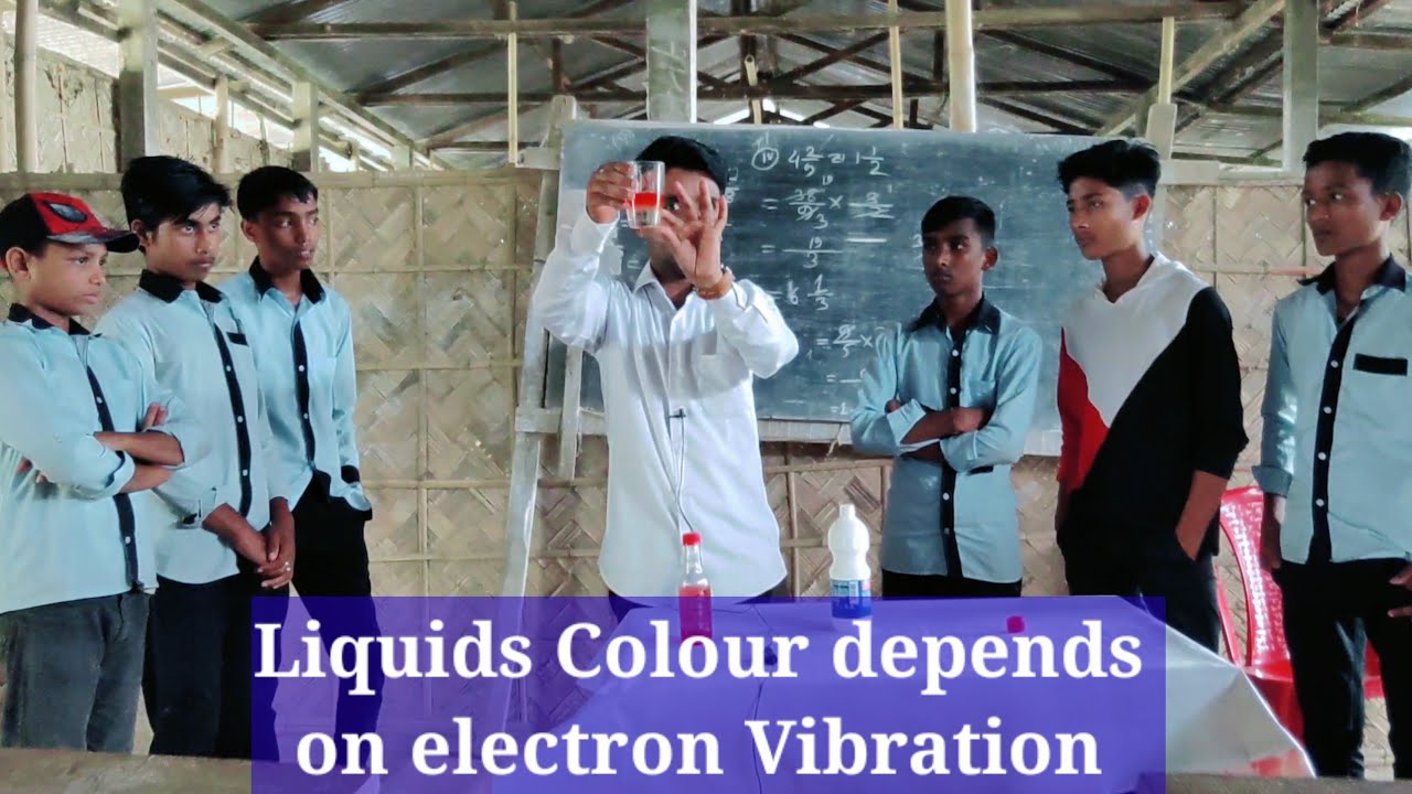 Liquids Colour depends on Electrons vibration Science Experiment - YouTube