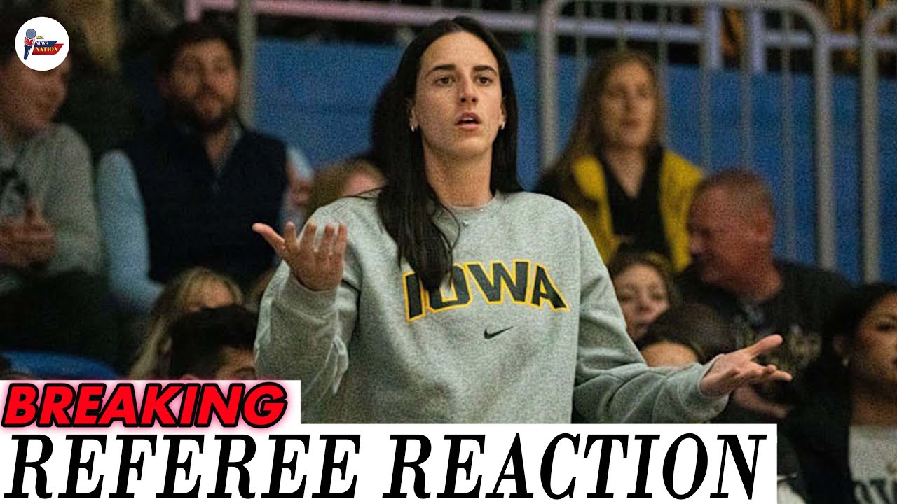 Caitlin Clark Has Rollercoaster Referee Reaction Amid Iowa Win vs Michigan State - YouTube