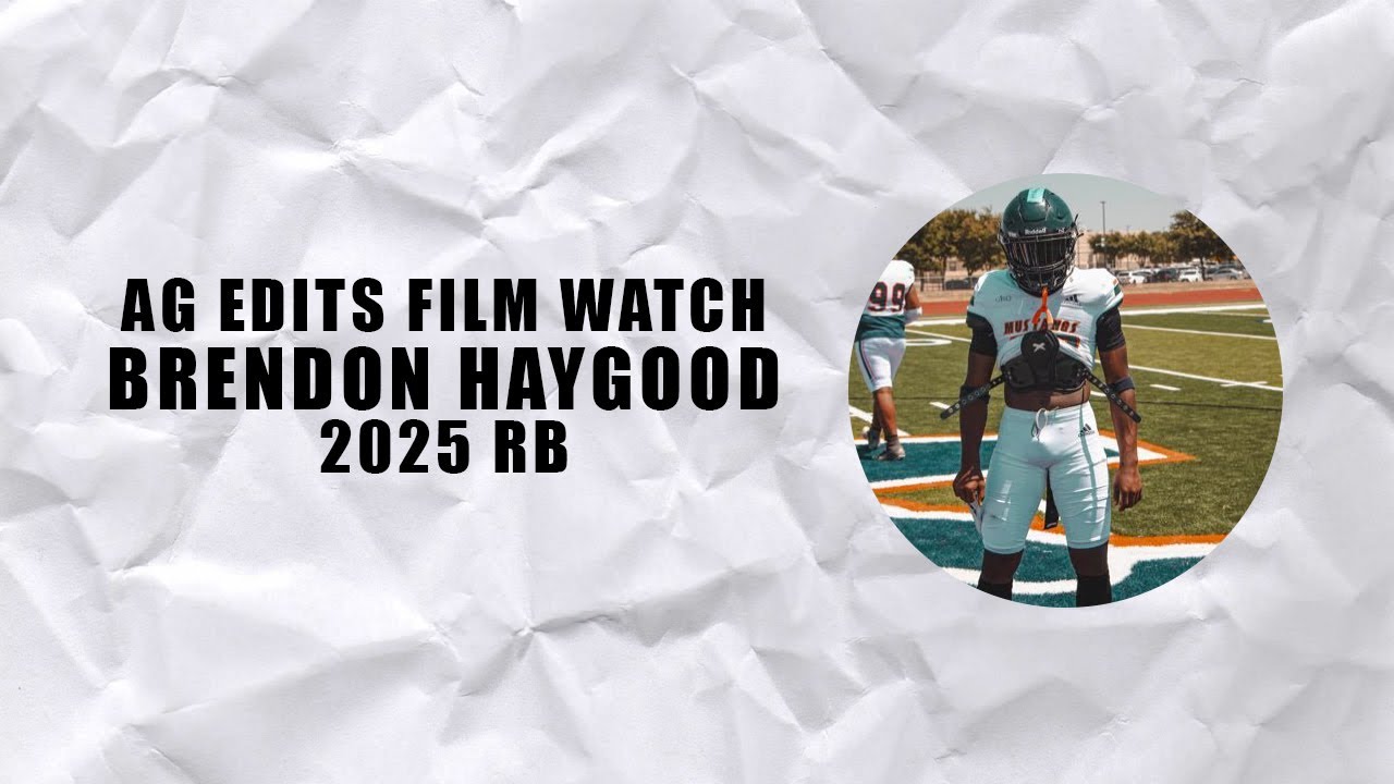 Baller Alert : 2025 RB Brendon Haygood Film Watch - YouTube