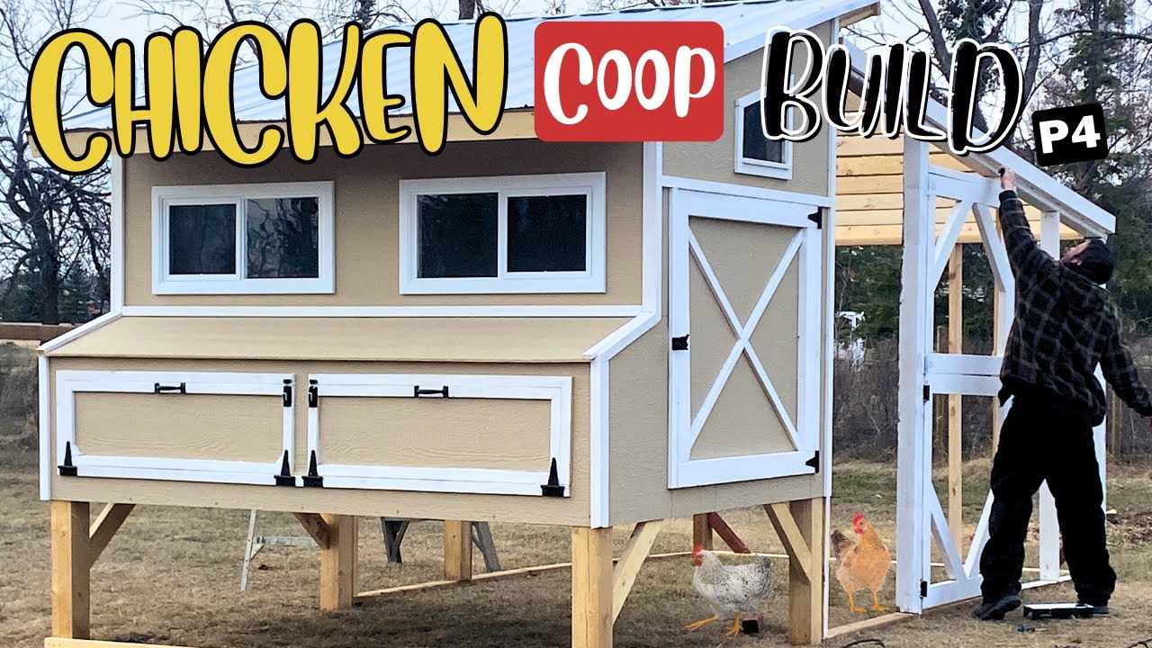 Moving Day! Chicken Coop Run Build | Moving Out Side - YouTube