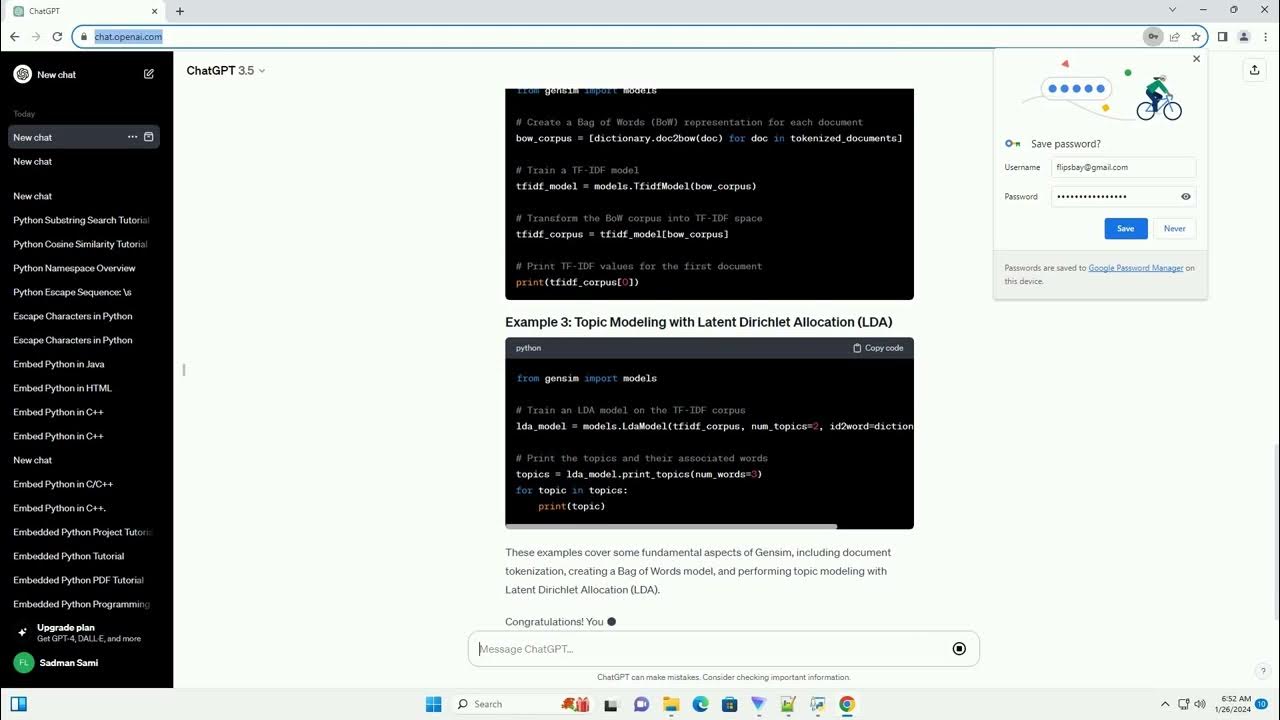Gensim Python Install Youtube