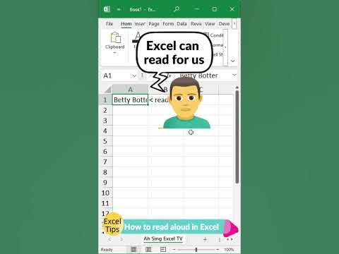 Use Excel command to read text or read aloud (text-to-speech translator ...