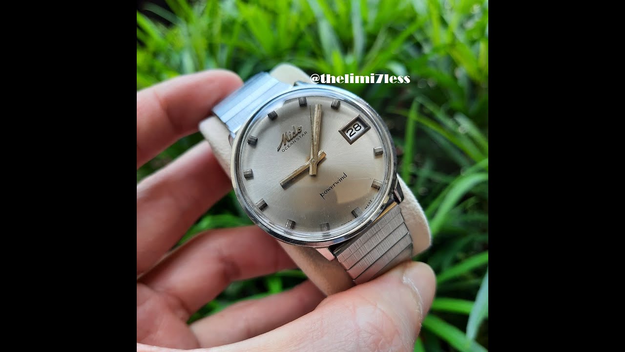 Jam tangan Mido Ocean Star Powerwind automatic swiss made - YouTube