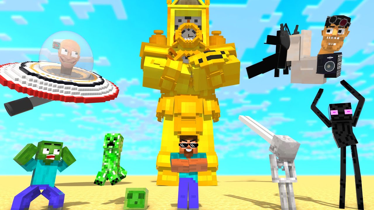 Steve thiết kế Titan Clock Man | Minecraft Animation - YouTube