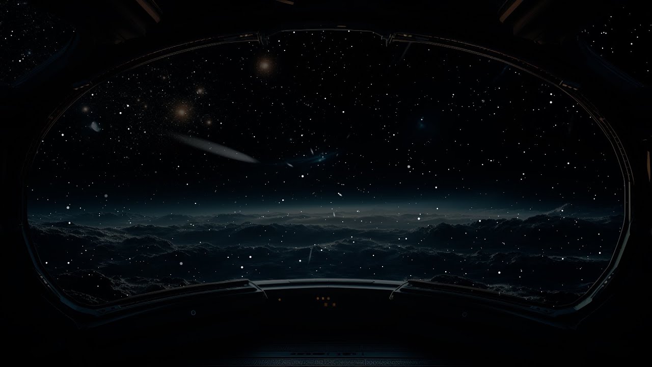 Spaceship Ambient | Travel in Space w/ Space Sound and White Noise to ...