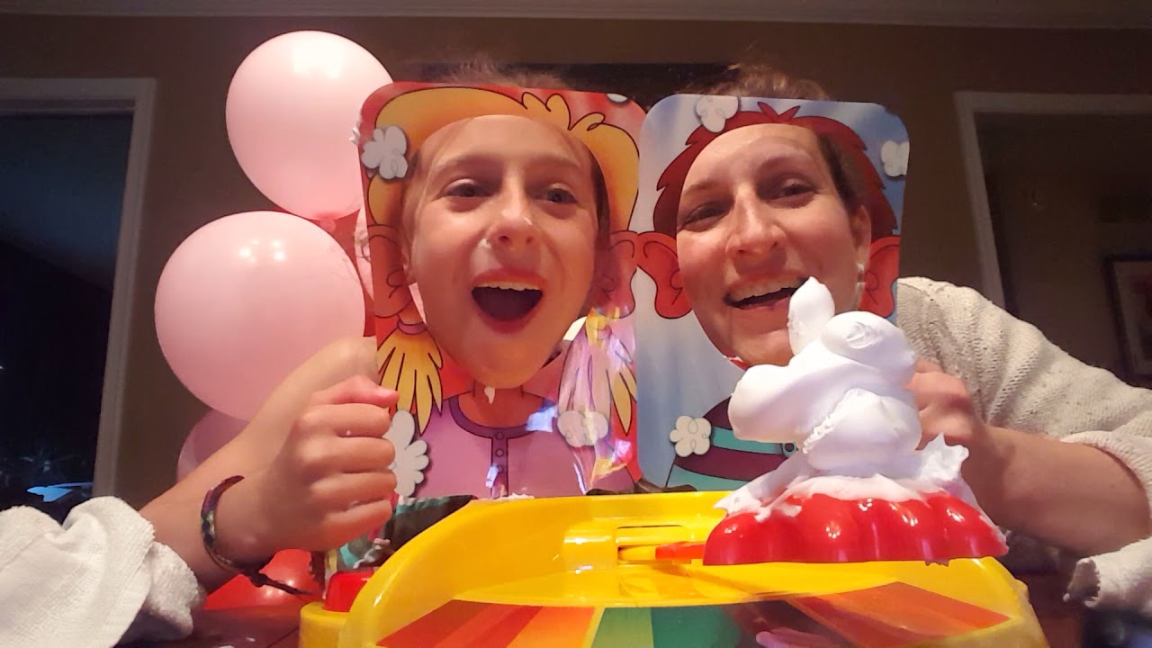 Pie Face show down( game review) - YouTube