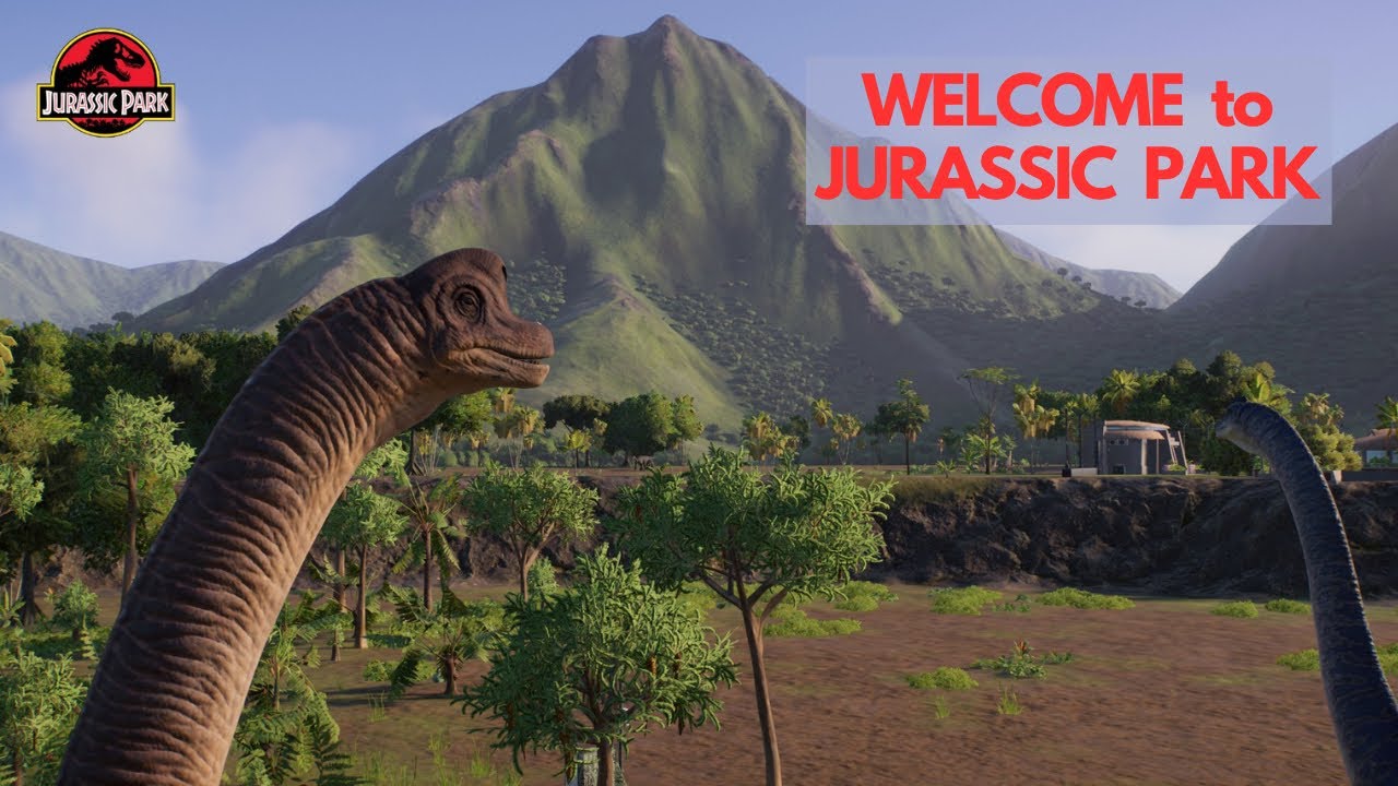 Welcome to Jurassic Park - JWE2 Park Build with only JP buildings - YouTube