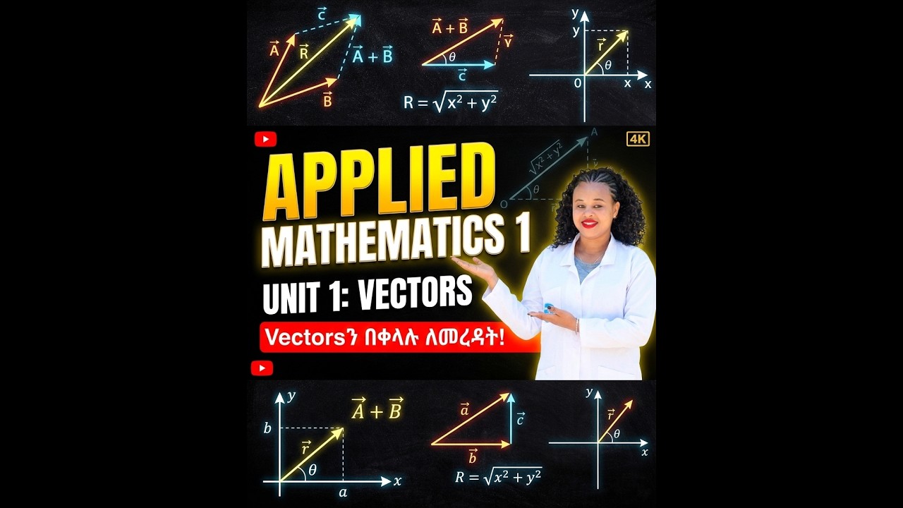 APPLIED MATHEMATICS I CHAPTER 1 VECTOR PART 3 - YouTube
