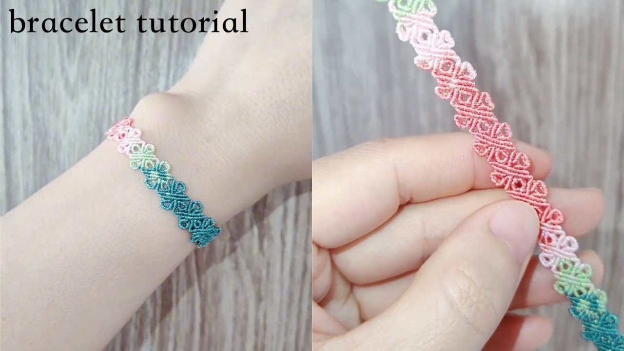 how to make beautiful bracelet embroidery bracelet tutorial diy flower ...