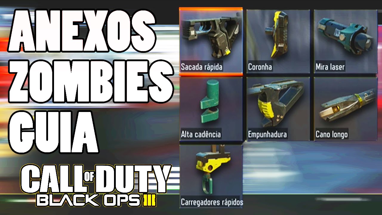 Quais anexos usar no zombies? (BO3 Zombies Attachments) - YouTube