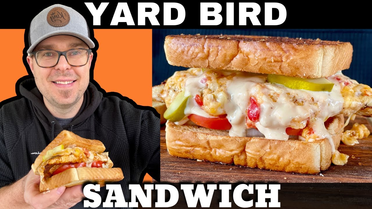 Yard Bird Sandwich on the Griddle - YouTube