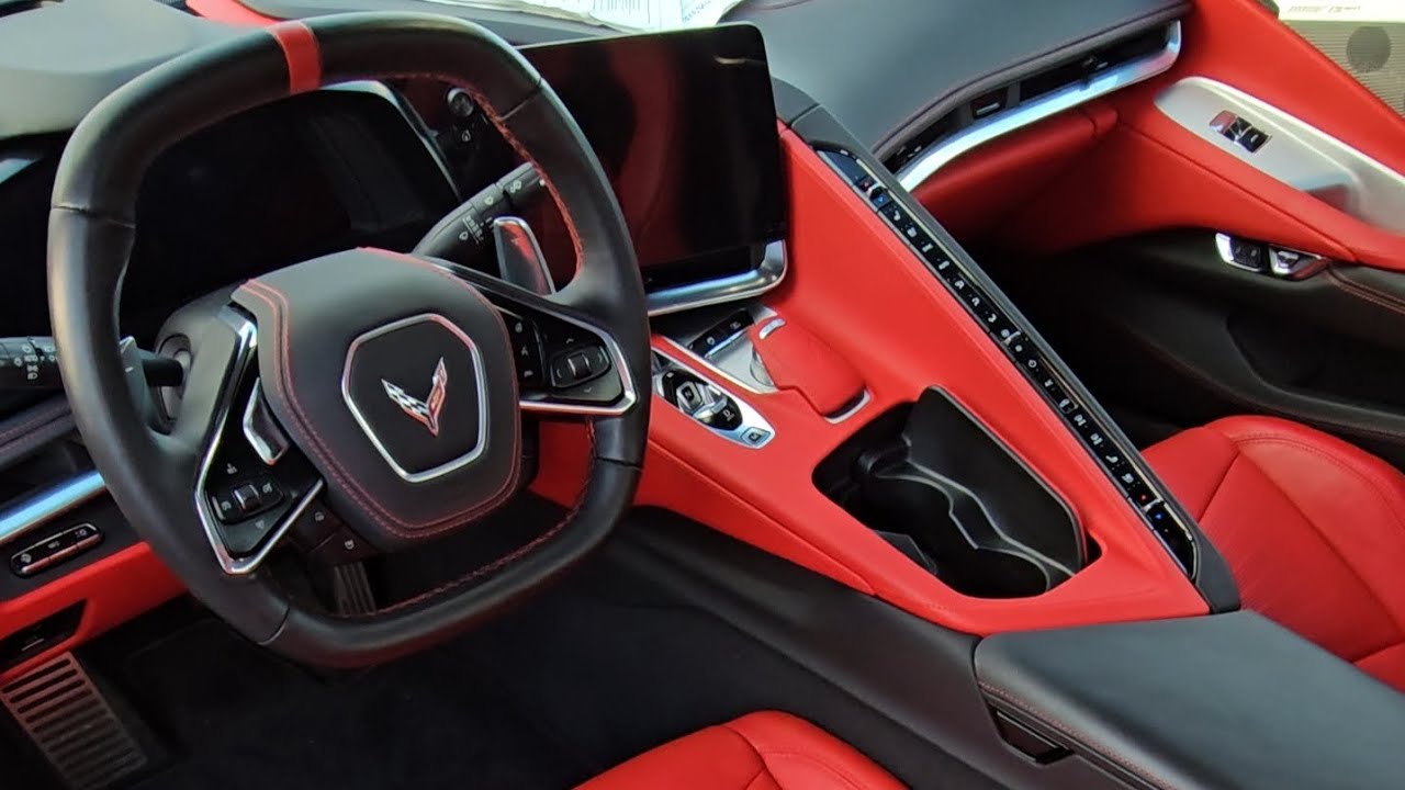 2021 Chevrolet Corvette Stingray 3LT in Interior Cockpit View 4K POV ...
