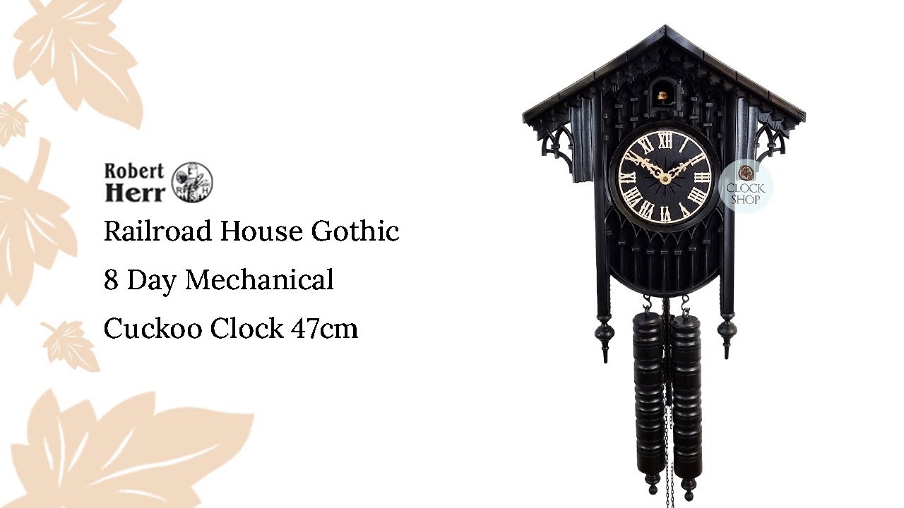 Railroad House Gothic 8 Day Mechanical Cuckoo Clock 47cm By Robert Herr ...