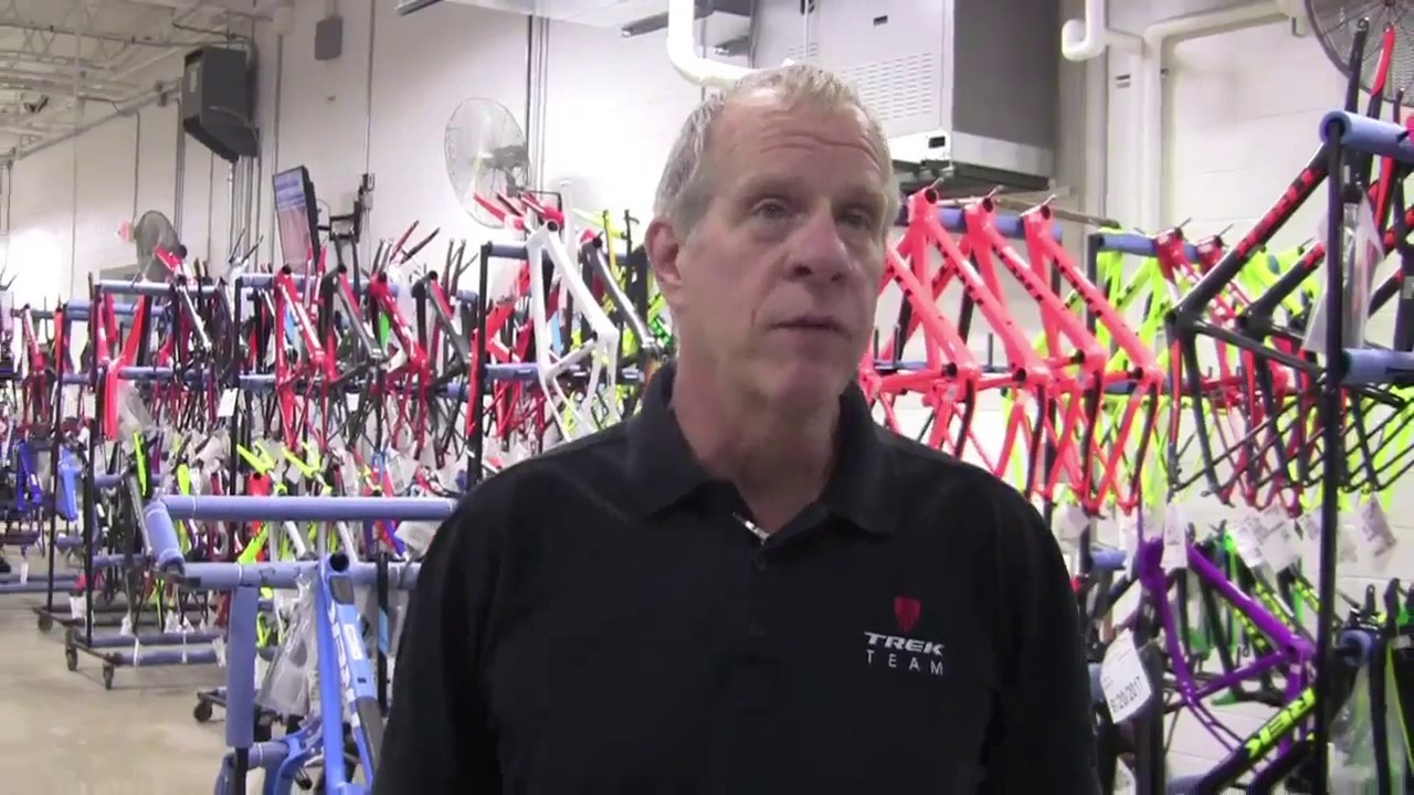 Meter, Mix, and Dispense Trek Bike Frame Assembly - PR70 System - YouTube