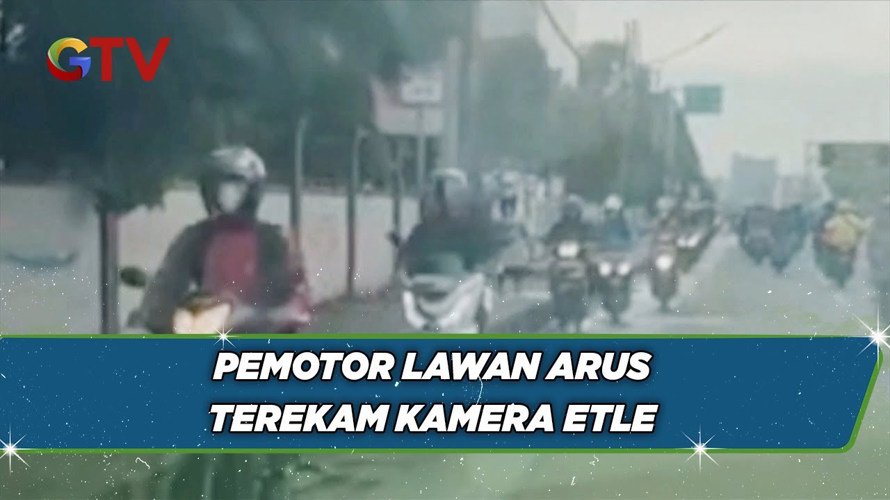 Kamera ETLE Rekam Pemotor di Jakarta yang Lawan Arus Lalin - YouTube