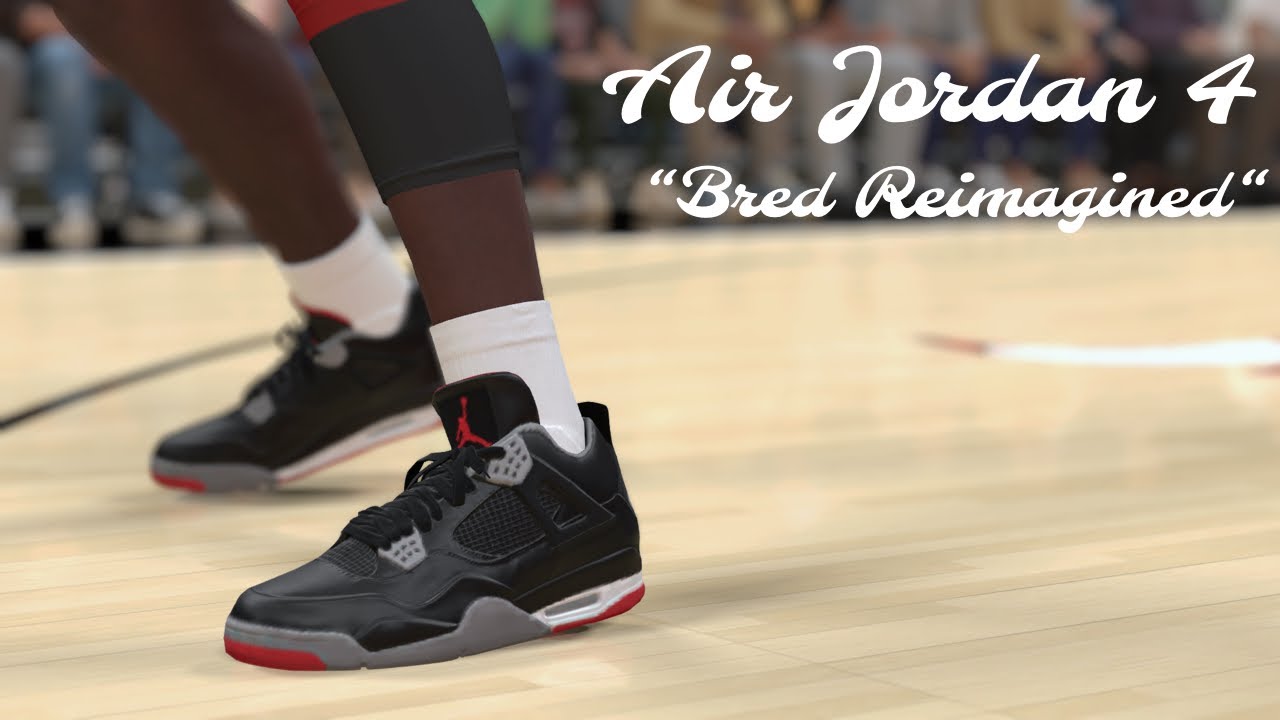 Air Jordan 4 “Bred Reimagined” Tutorial (NBA 2K24 Next Gen) - YouTube
