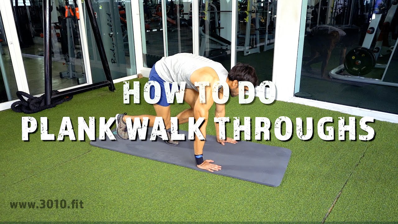 How to do plank walk throughs - YouTube