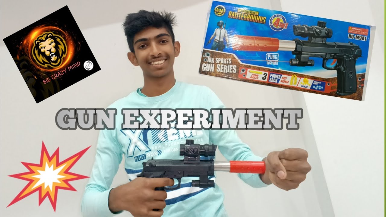 PUBG INSPIRED KHATARNAK TOY GUN UNBOXING AND EXPERIMENT ON MY HAND ...