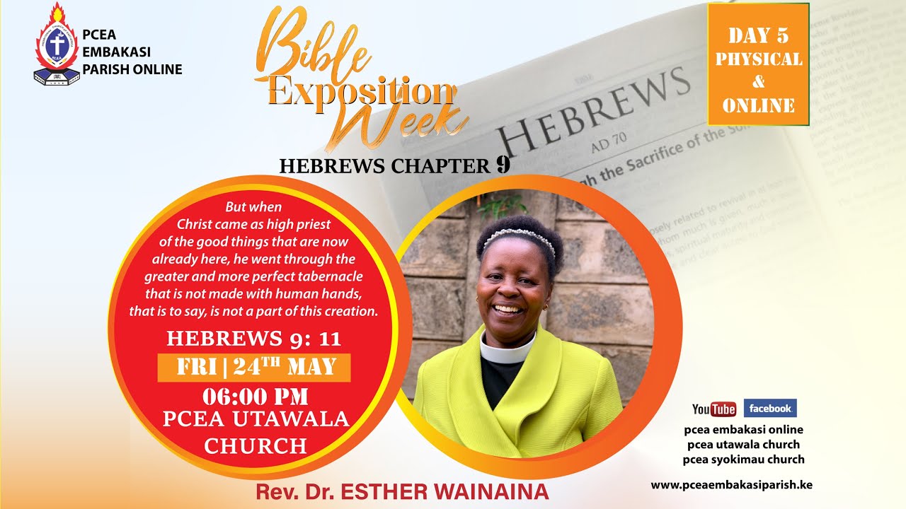 DAY 5: Bible Exposition Week:: A Journey through Hebrews - Chapter 9 ...
