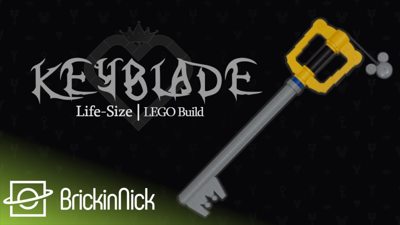 Life-size LEGO Keyblade from Kingdom Hearts - YouTube