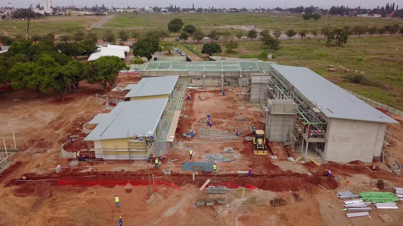 AKA Maputo construction September 2017 - YouTube
