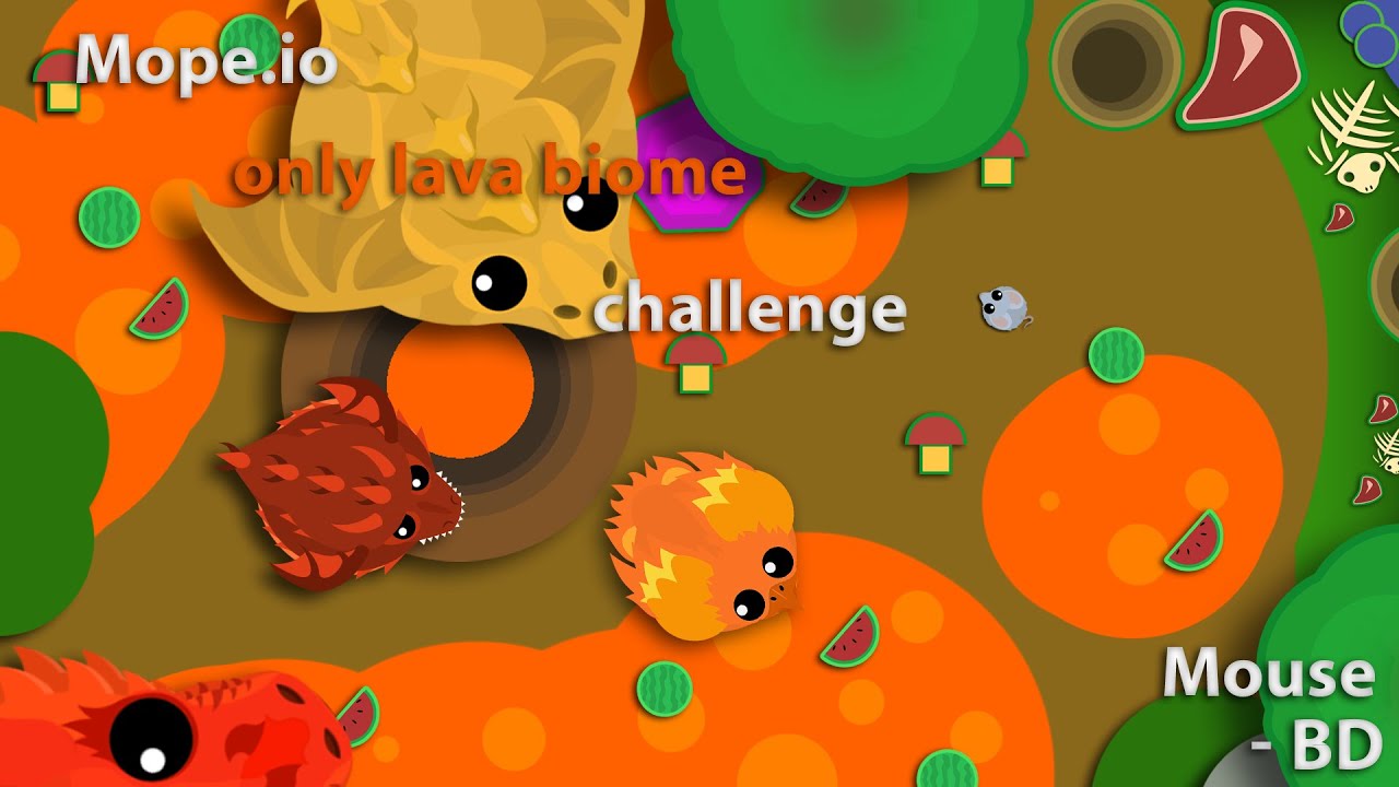 Mope.io but I can't leave the Lava Biome | Mouse to BD Gameplay - YouTube