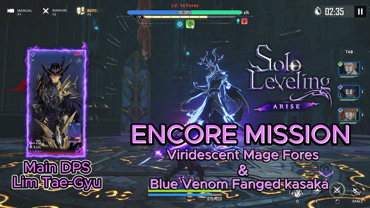 Lim Tae-Gyu Gendong beresin Encore Mission di Solo Leveling Arise - YouTube