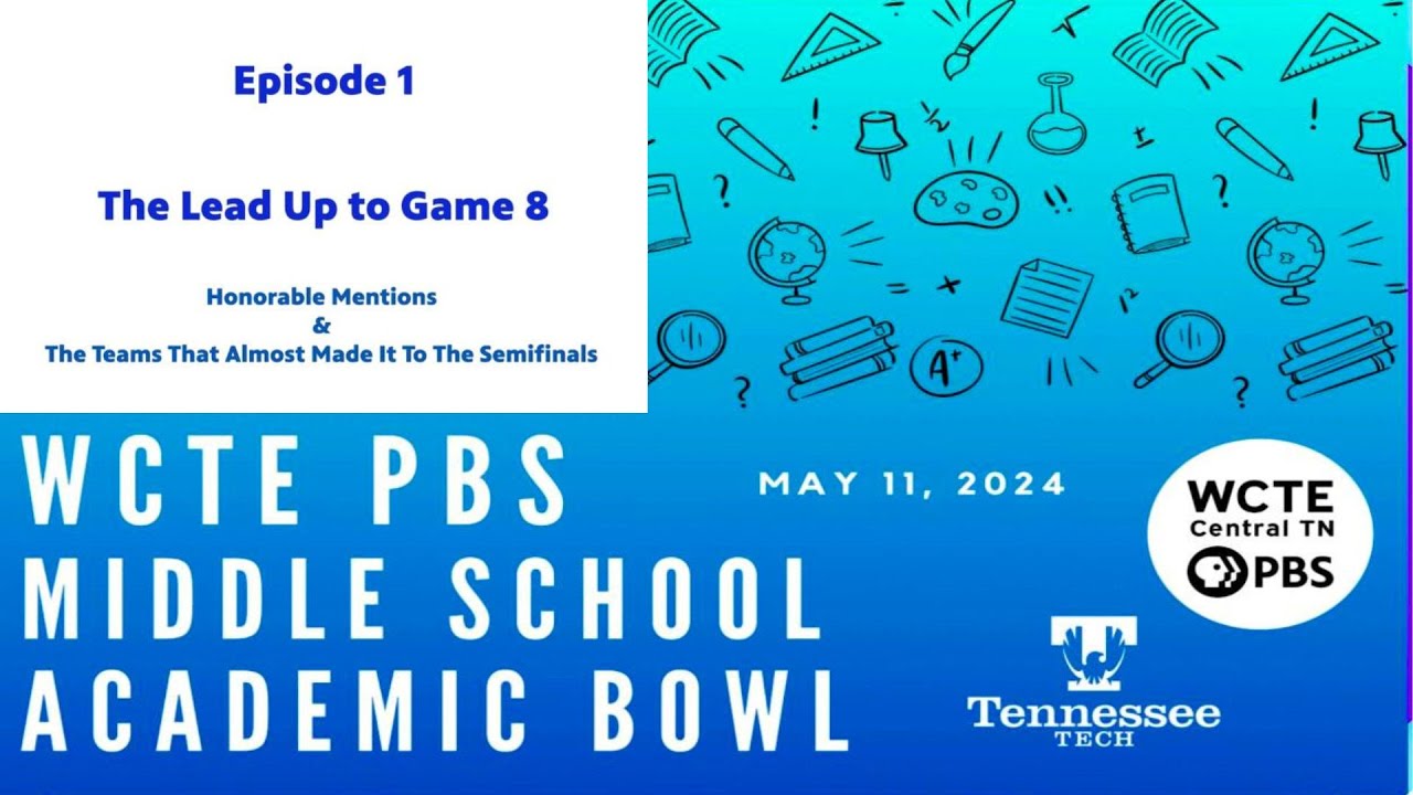 WCTE PBS Middle School Academic Bowl 2024 Ep.1 - YouTube
