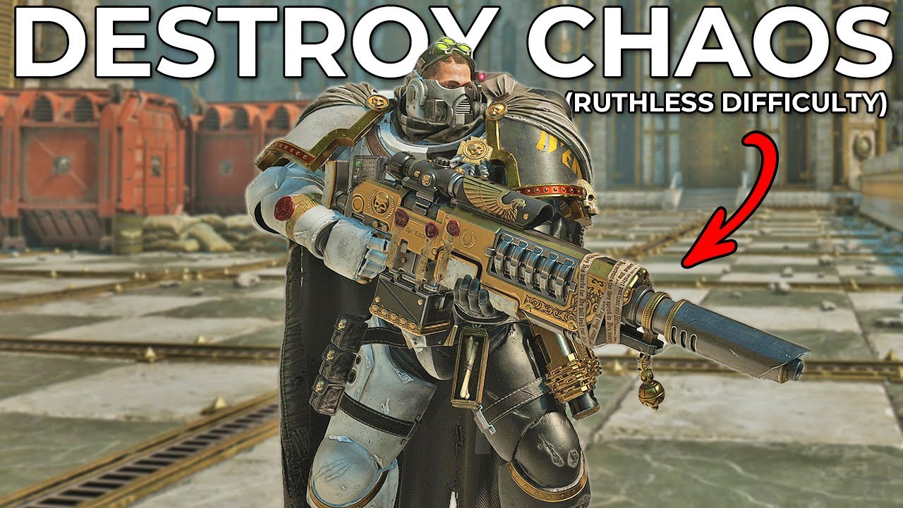 Space Marine 2 - The Las Fusil DOMINATES Chaos on Ruthless Difficulty ...