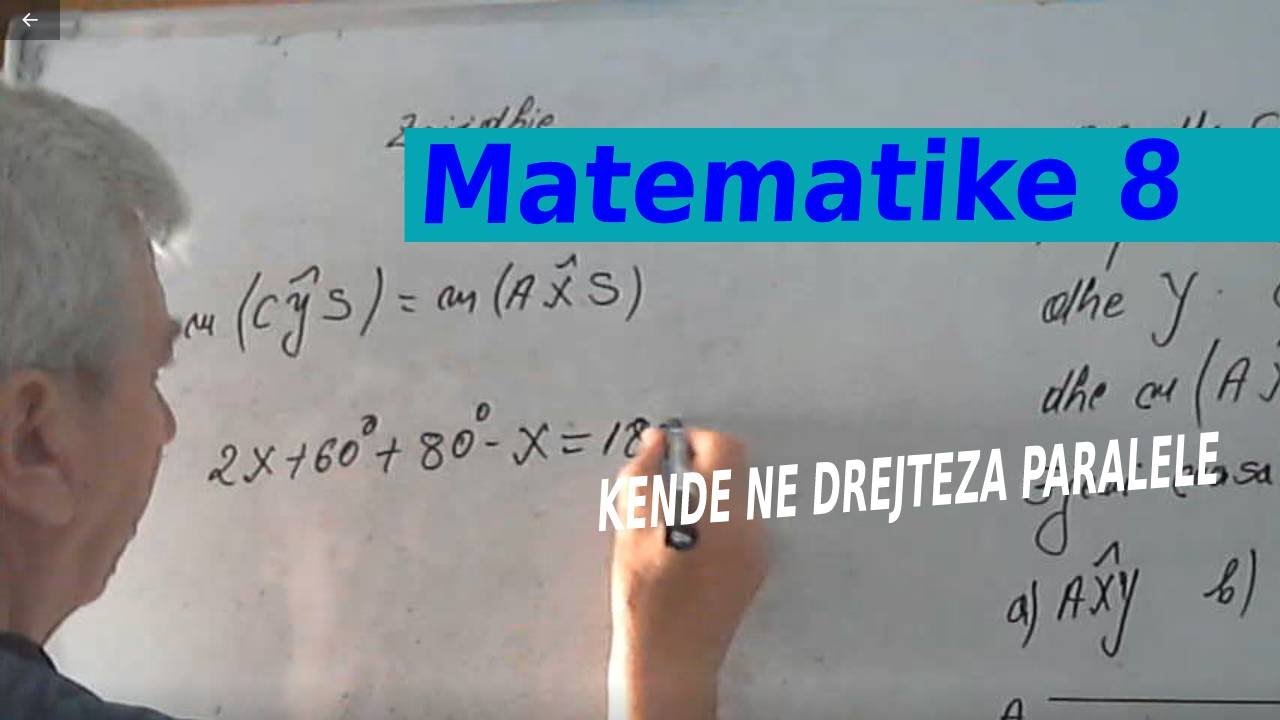 Matematike 8/ Kende ne drejteza paralele - YouTube