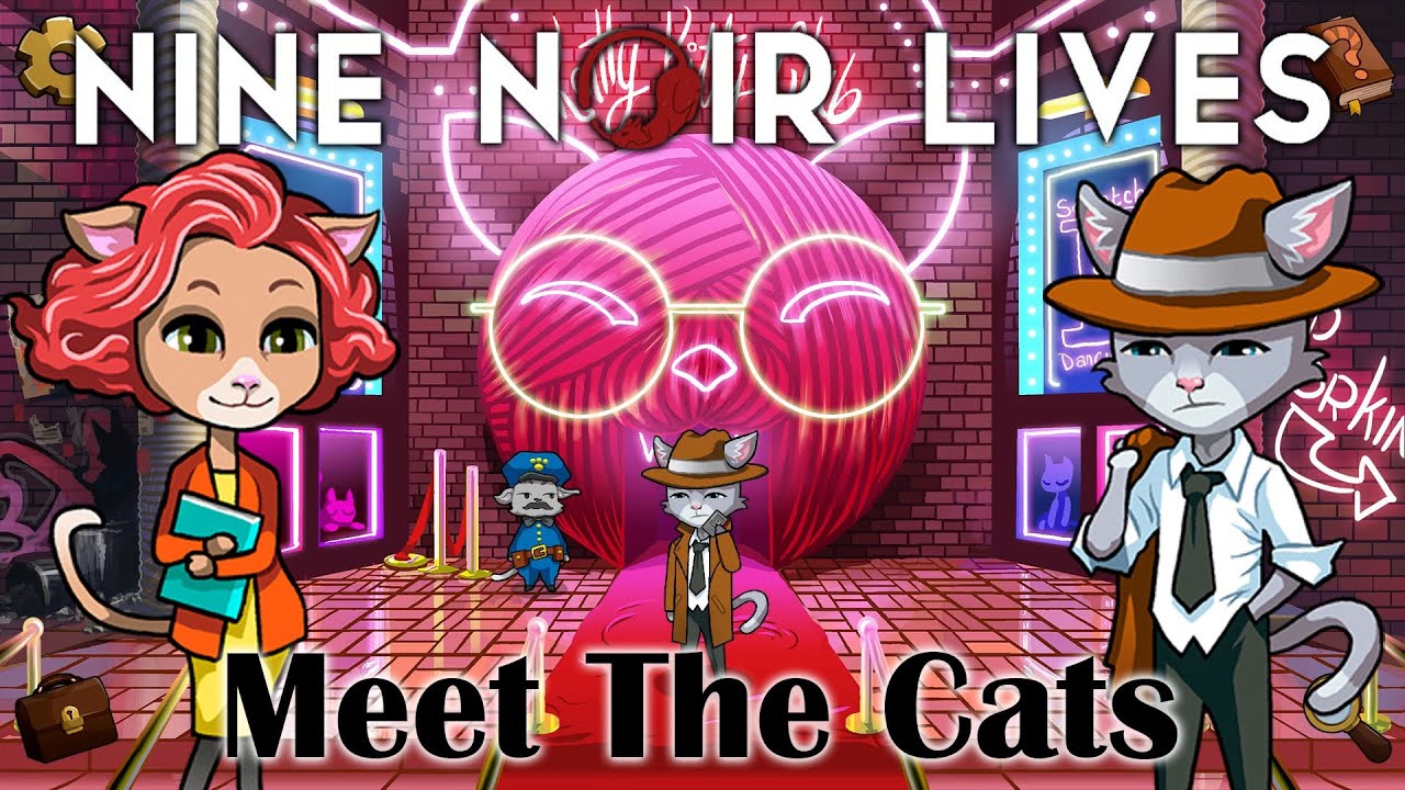 Nine Noir Lives Meet The Cats Youtube