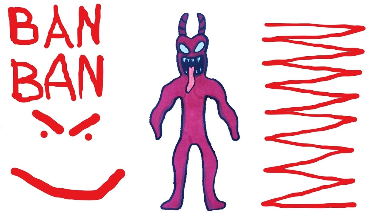 How to draw Devil Banban from Garten Of Banban chapter 3 - YouTube