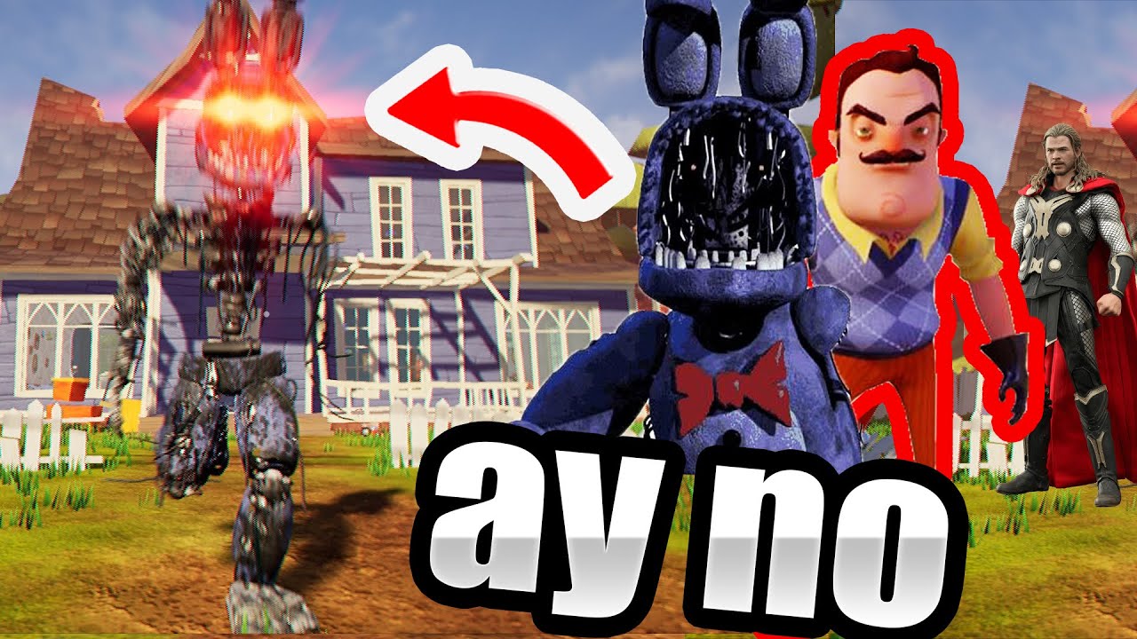 Me paso el mod de Bonnie en HELLO NEIGHBOR con memes 🕶️ ️ - YouTube