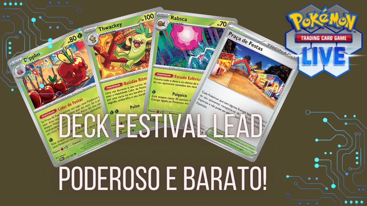 Pokémon TCG LIVE | DECK FESTIVAL LEAD | Poderoso e Barato - YouTube